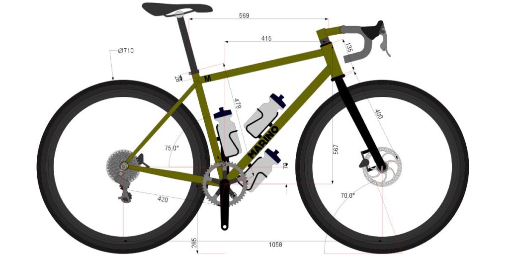 Marino Gravel Frame – Reynolds 520 - MarinoBike